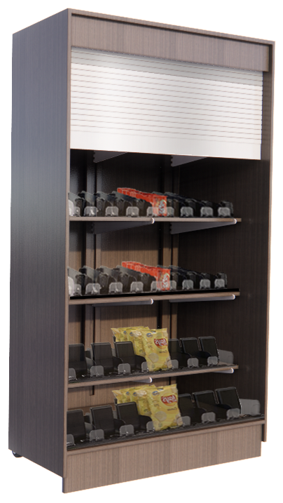 IFSM-M-RLL Free Standing Mobile Rear-Loading Locking Merchandiser ...